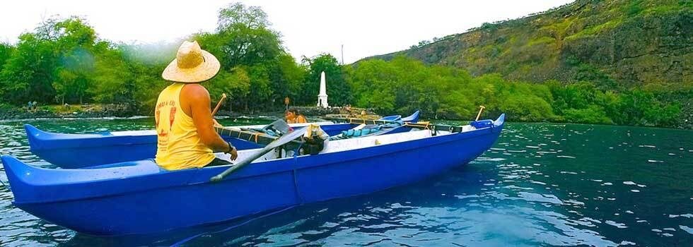 Outrigger Canoe to Captain Cook Monument - Adventure Tours Hawaii