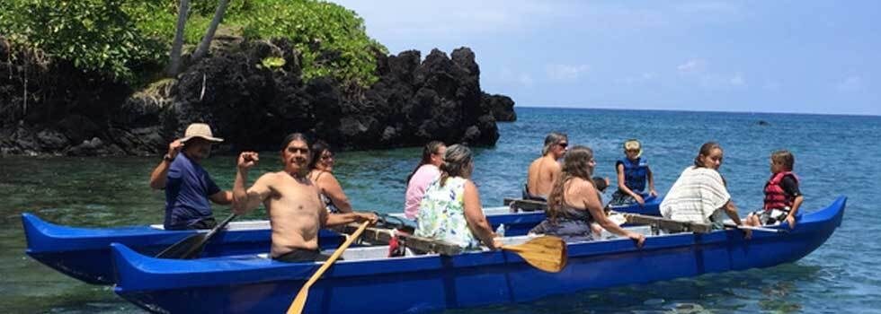 Outrigger Canoe to Captain Cook Monument - Adventure Tours Hawaii