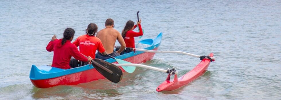 Outrigger Canoe Surfing - Adventure Tours Hawaii