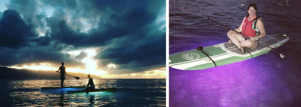 Glow Paddle Boarding under the Moonlight - Adventure Tours Hawaii